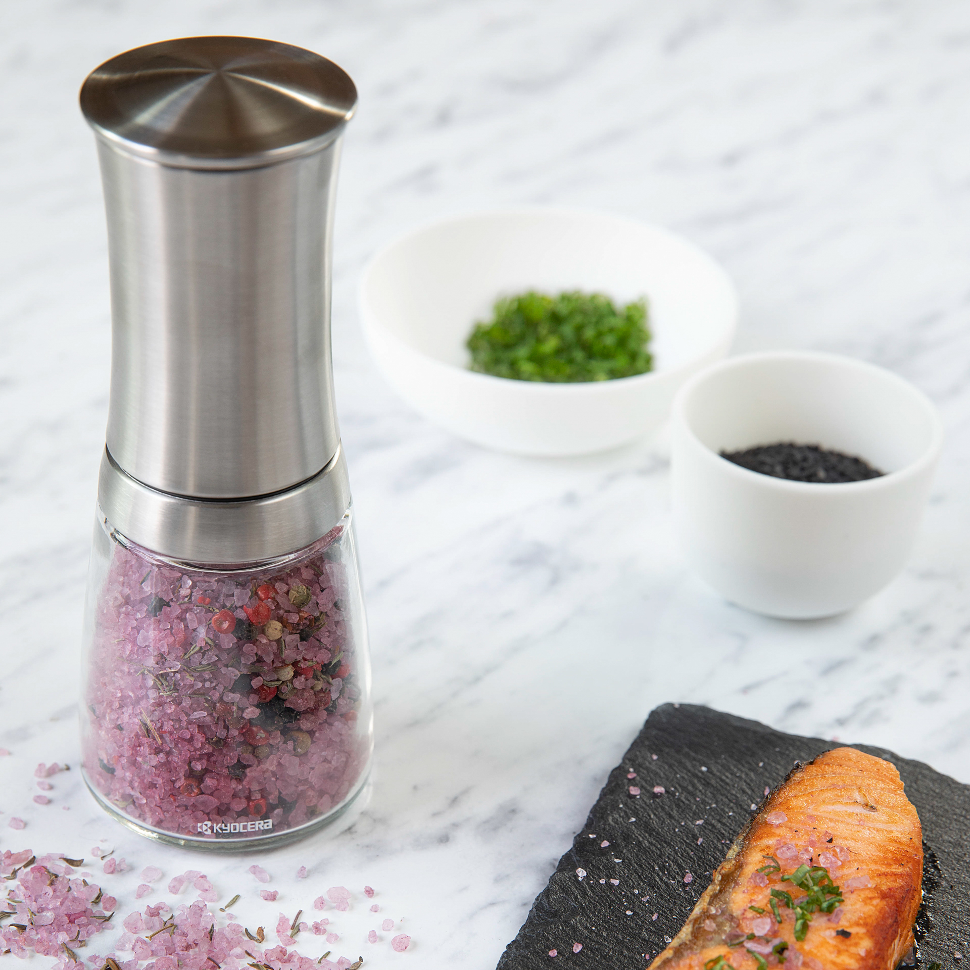 KYOCERA > salt pepper and spice ceramic grinding mills