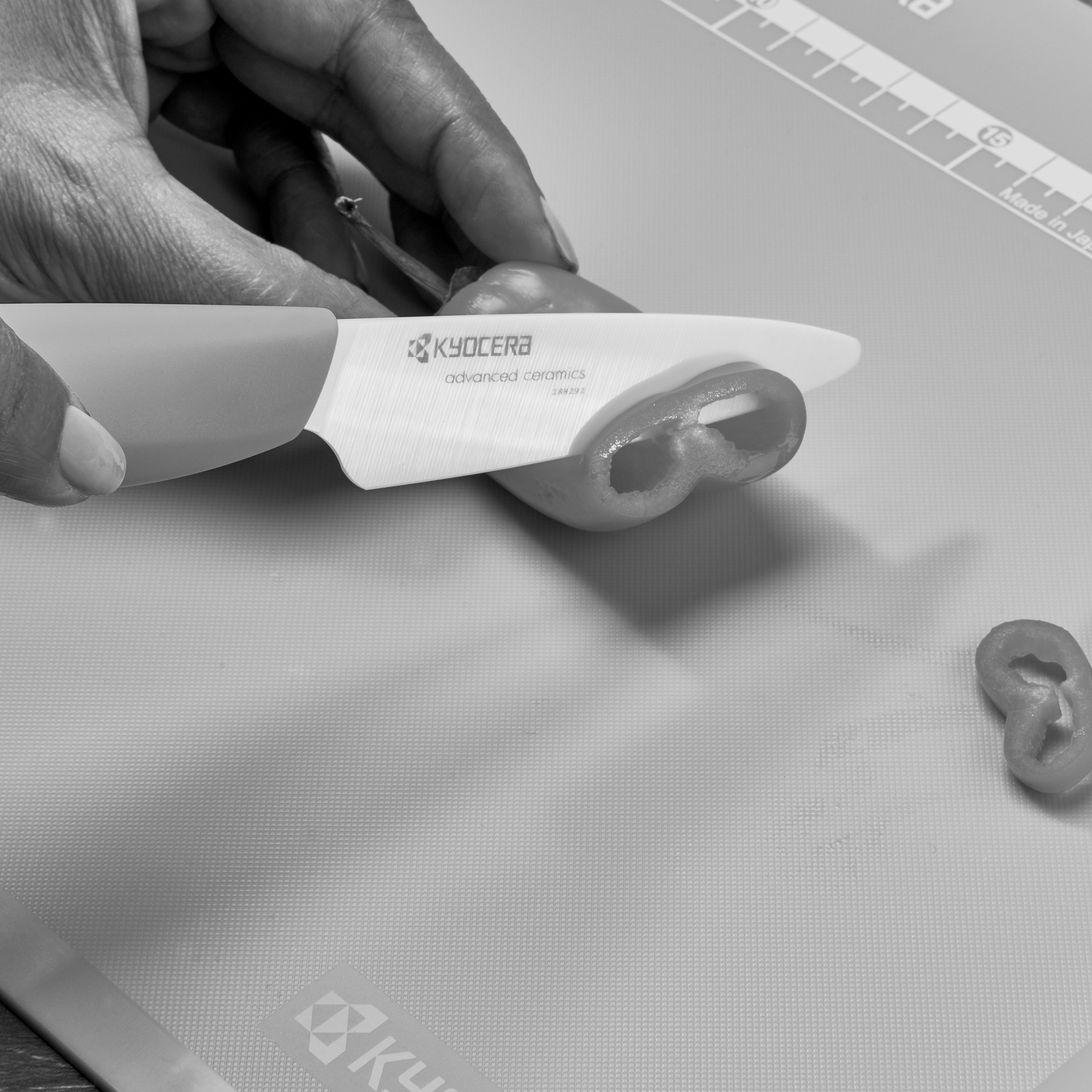 KYOCERA > A best-seller the 3" paring knife has a non-beveled, ultra ...