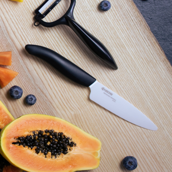 KYOCERA > A best-seller the 3" paring knife has a non-beveled, ultra ...