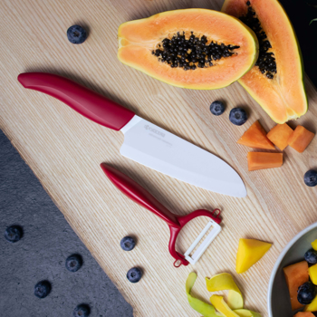 KYOCERA > This essential kitchen peeler has an ultra-sharp, single-sided ceramic blade