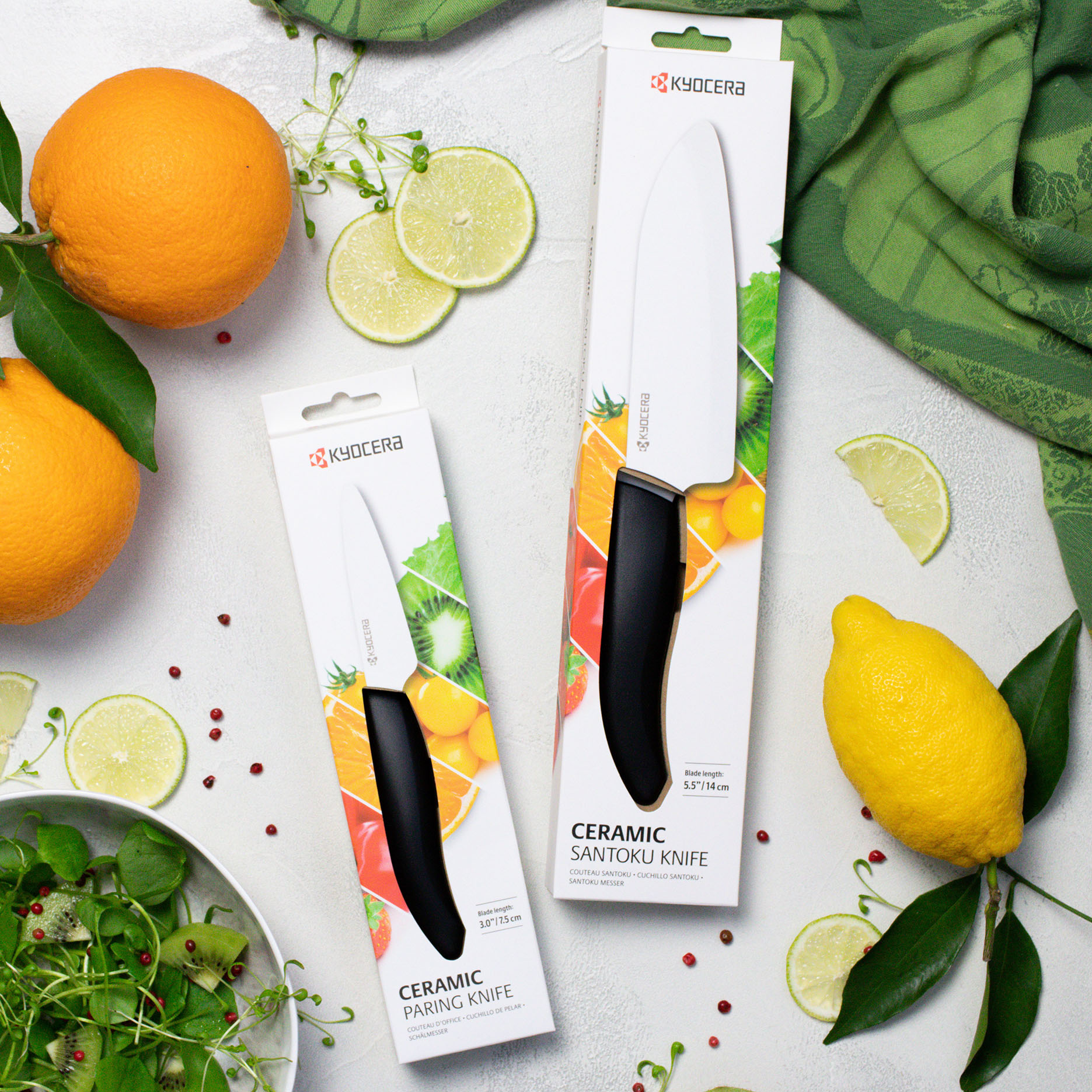 KYOCERA > A best-seller the 3" paring knife has a non-beveled, ultra ...