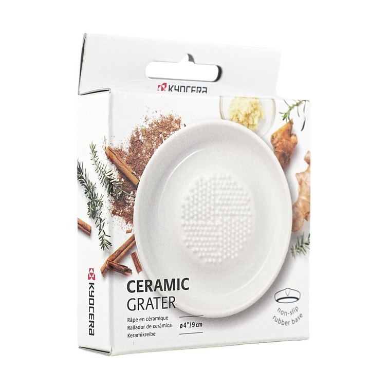 KYOCERA > Ultra-sharp ceramic grater for radish, ginger, hard cheeses ...